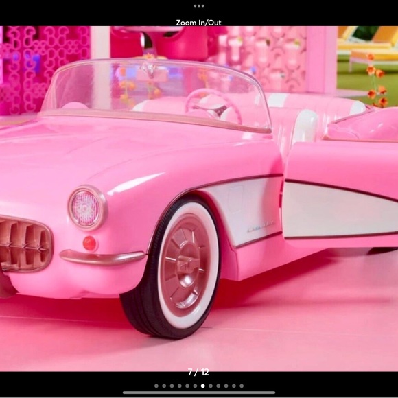Mattel | Toys | Barbie The Movie Collectible Pink Corvette Seats 4 ...